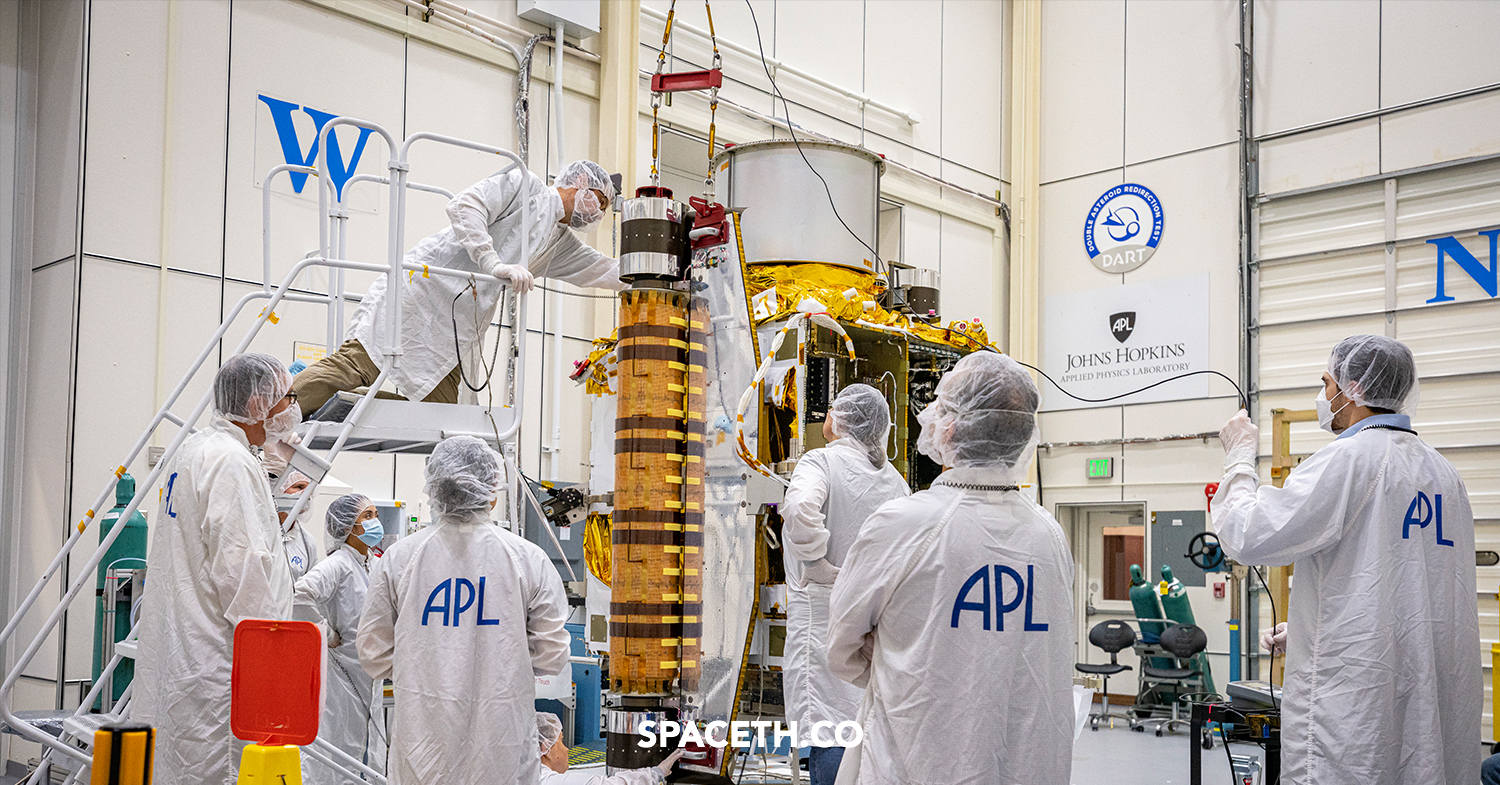 Solar Array ม้วนได้กำลังจะถูกนำไปติดตั้งบนยาน DART ในภารกิจพุ่งชนดาว ...