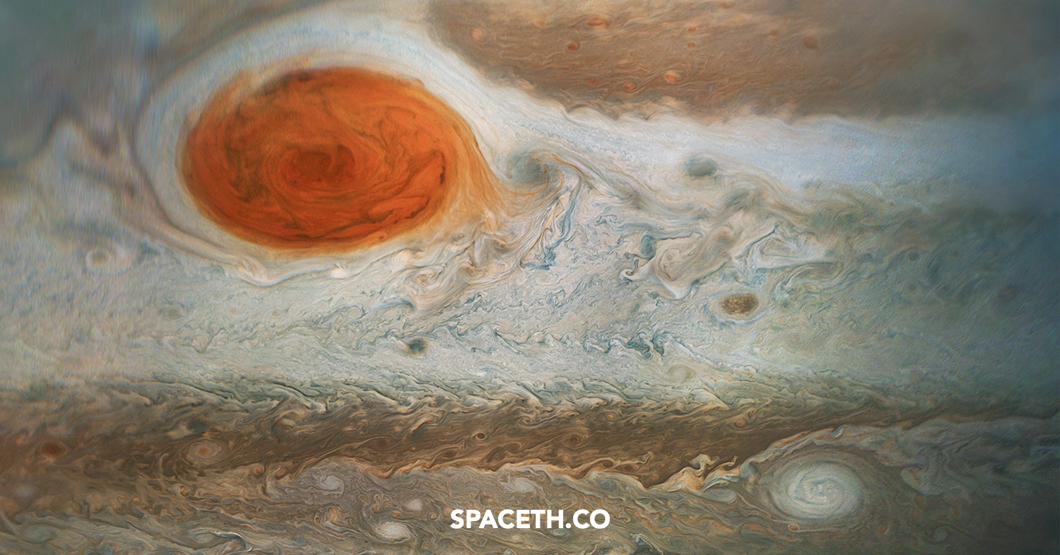 ข้อมูลจากกล้อง Hubble พบว่าความเร็วลมบริเวณ The Great Red Spot ของดาว ...